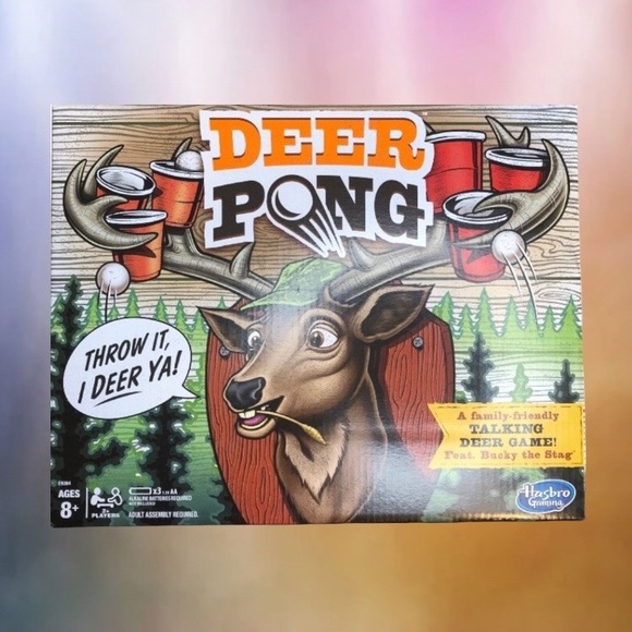 Hasbro | Toys | Deer Pong Talking Deer Game | Poshmark